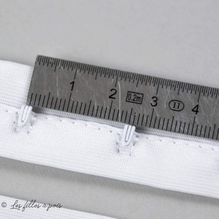 Agrafos de tira - 20mm Venda online Largura 20 mm Cor blanc