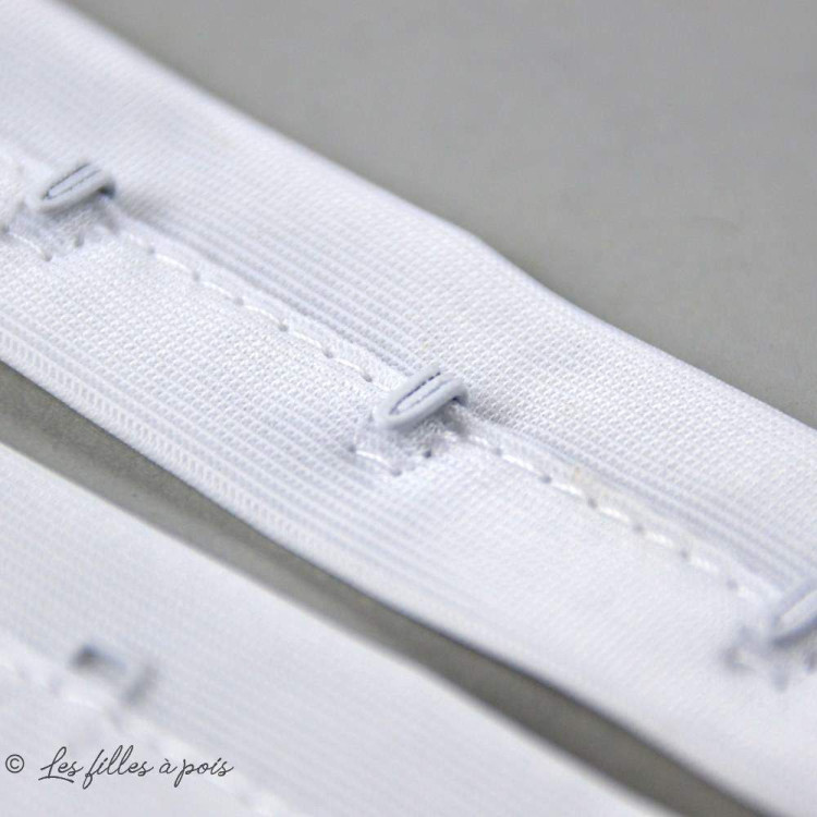 Agrafos de tira - 20mm Venda online Largura 20 mm Cor blanc
