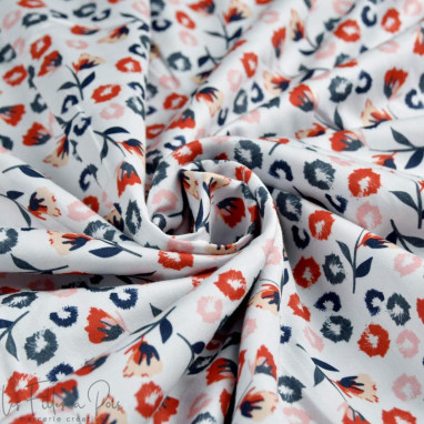 Motif "Feuillage doux" – Collection Alyssa Couleur Multicolore