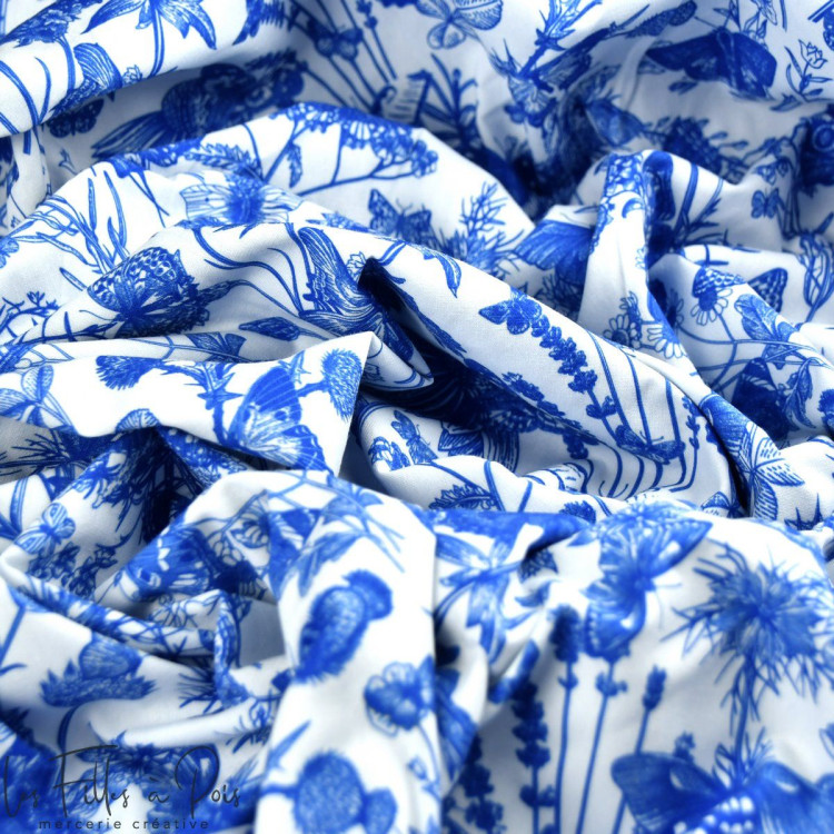 Toile Mtis Fleur Bleuenull