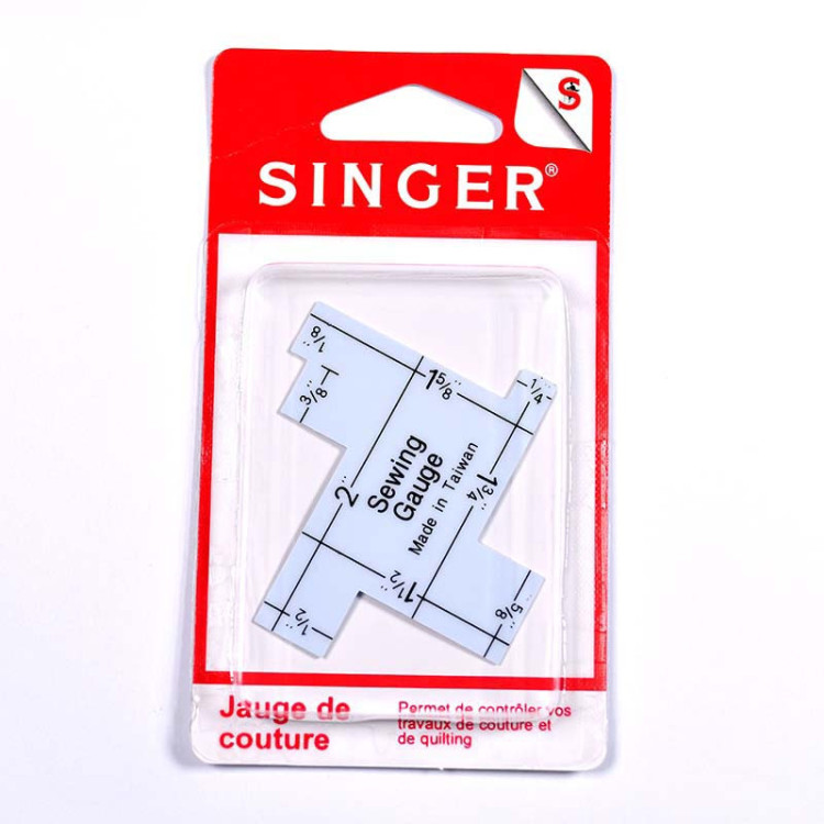 Jauge couture plate Singer – Gabarit repères quilting & couture
